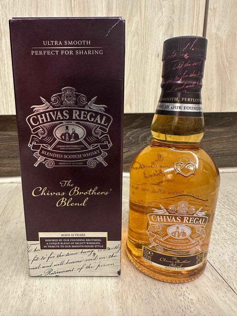 Chivas Regal The Chivas Brothers' Blend 12-year-old blended Scotch whisky 20cl Whiskey Brand NEW ...