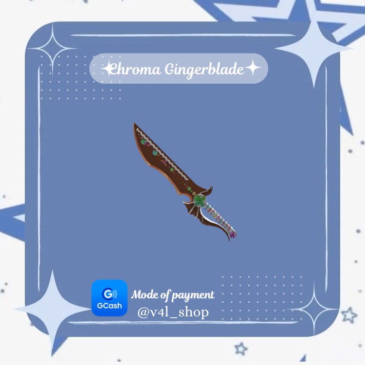 Chroma Gingerblade | Mm2 | Roblox, Video Gaming, Gaming Accessories, In ...