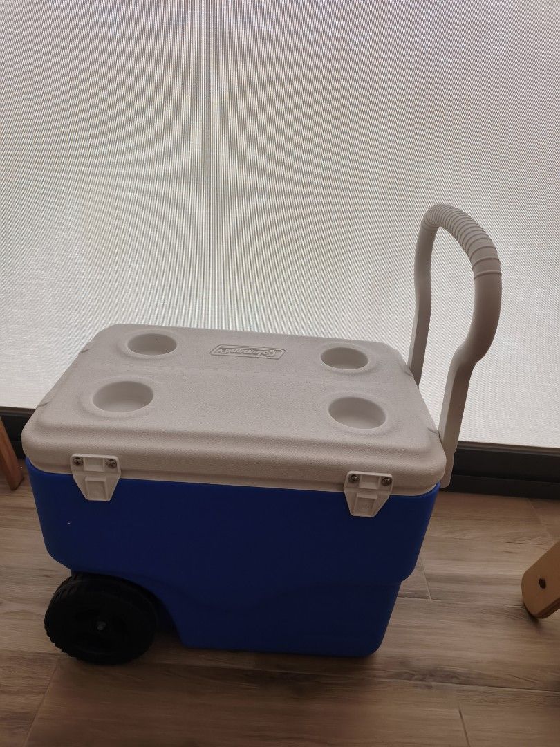 Coleman Cooler with Wheels, Sports Equipment, Hiking & Camping on Carousell