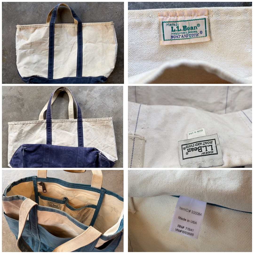 COMBO {80s , 90s & RARE}VINTAGE LLBEAN BIG SIZE/MEDIUM TOTE BAG, Women ...