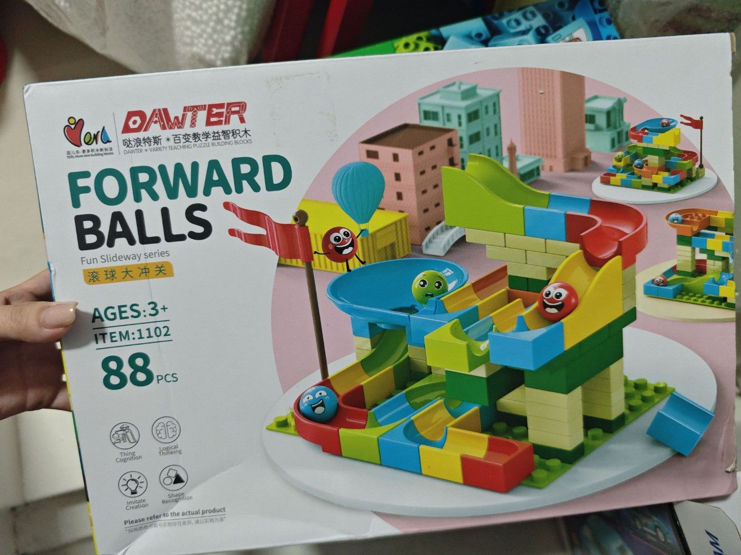 DAWTER Forward Balls Building Blocks Set, Hobbies & Toys, Toys & Games ...