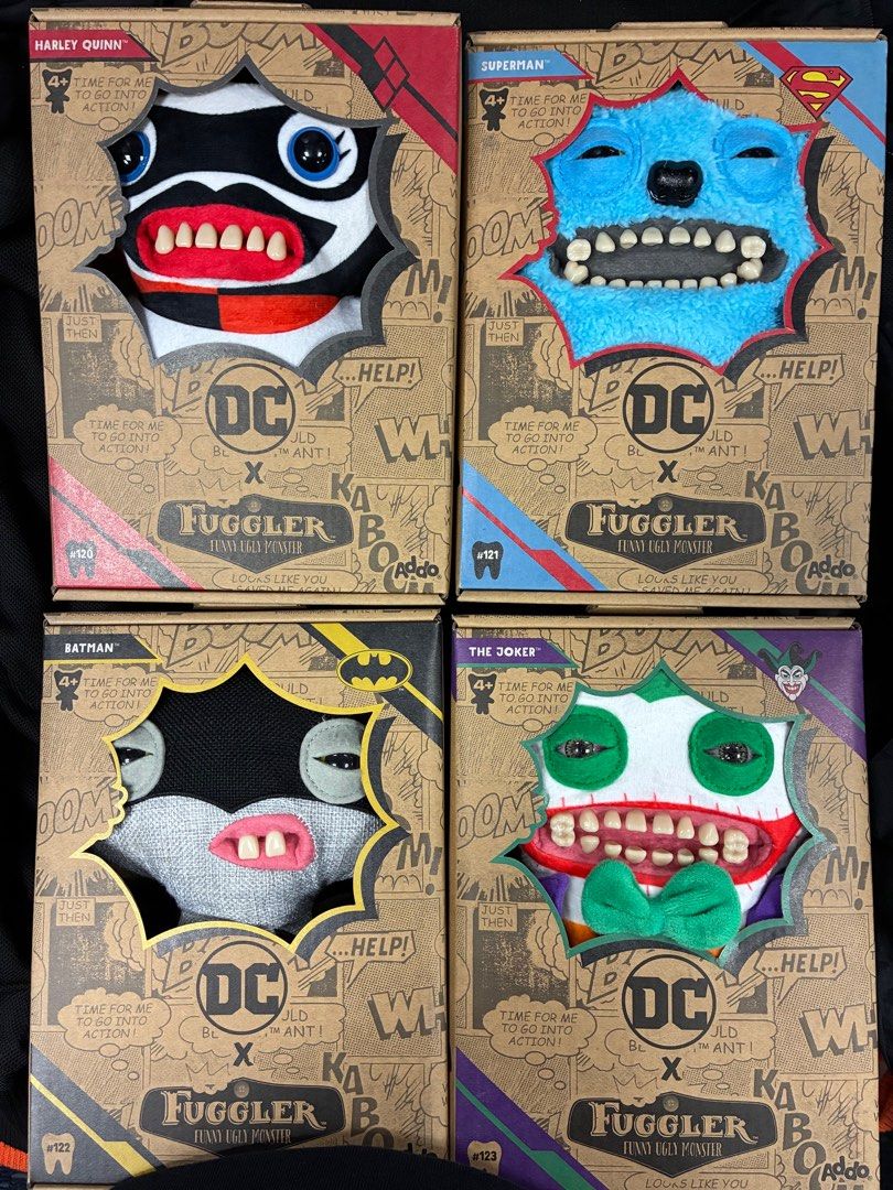 DC x Fugglers Complete SET of 4 Collectors Edition Batman Joker ...