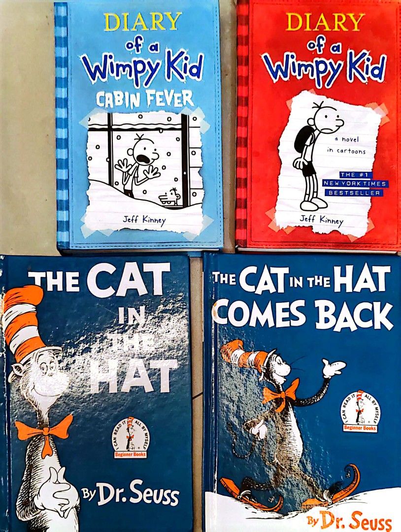 Diary of a Wimpy Kid & Cat in the Hat Books, Hobbies & Toys, Books ...