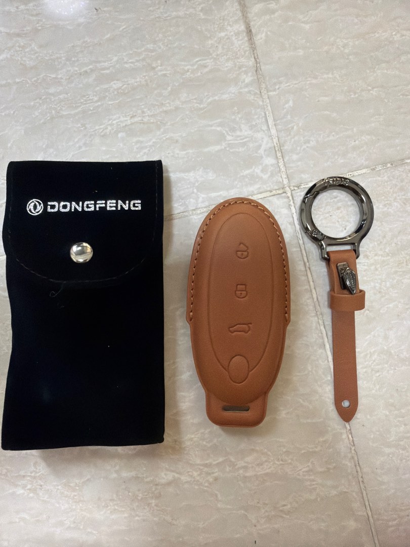 Dongfeng Box Car Key Case with Leather Cover, Car Accessories ...