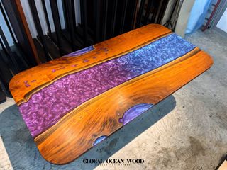 Ocean Design Epoxy Resin Table, Furniture & Home Living, Furniture ...
