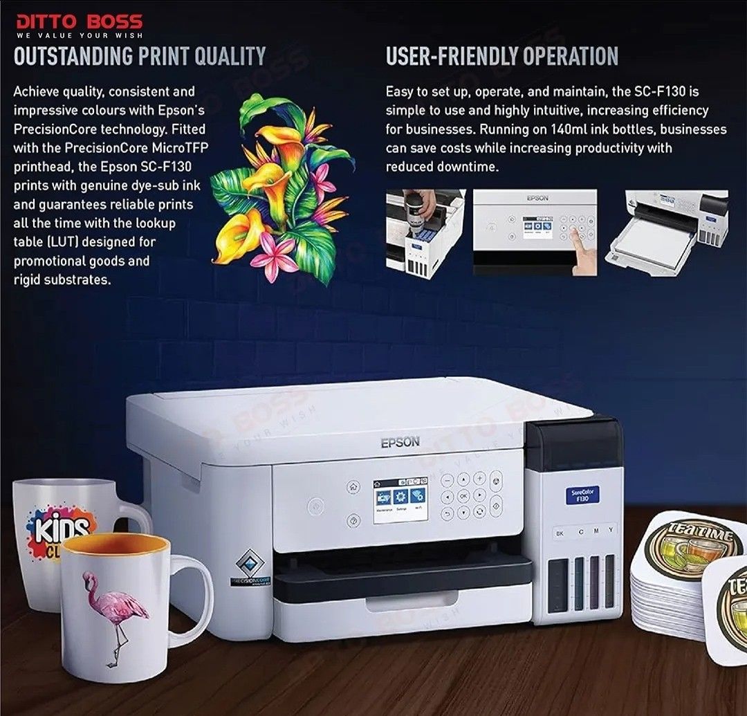 Brand new unused Epson SureColor SC-F130 printer, Computers & Tech ...