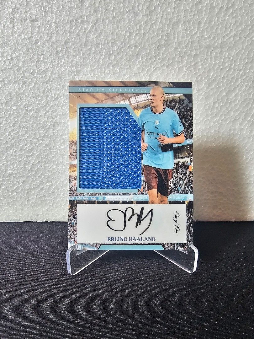 Erling Haaland Manchester City Autograph Card (CUSTOM CARD), Hobbies ...