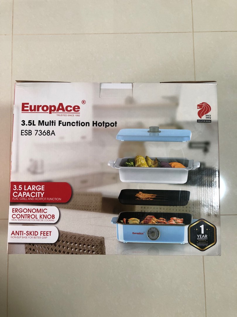(BRAND NEW) EuropAce 3.5L Multi Function Hotpot ESB 7368A, TV & Home ...