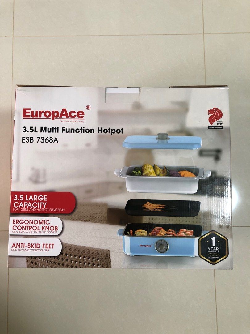 (BRAND NEW) EuropAce 3.5L Multi Function Hotpot ESB 7368A, TV & Home ...