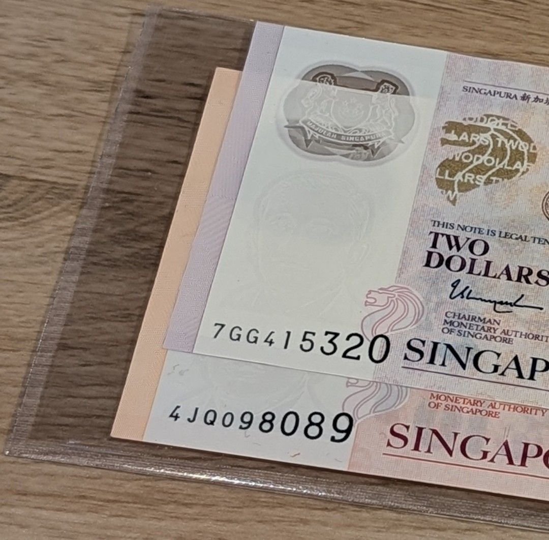 Fancy Number Singapore $2 and $10 Banknotes, Hobbies & Toys ...