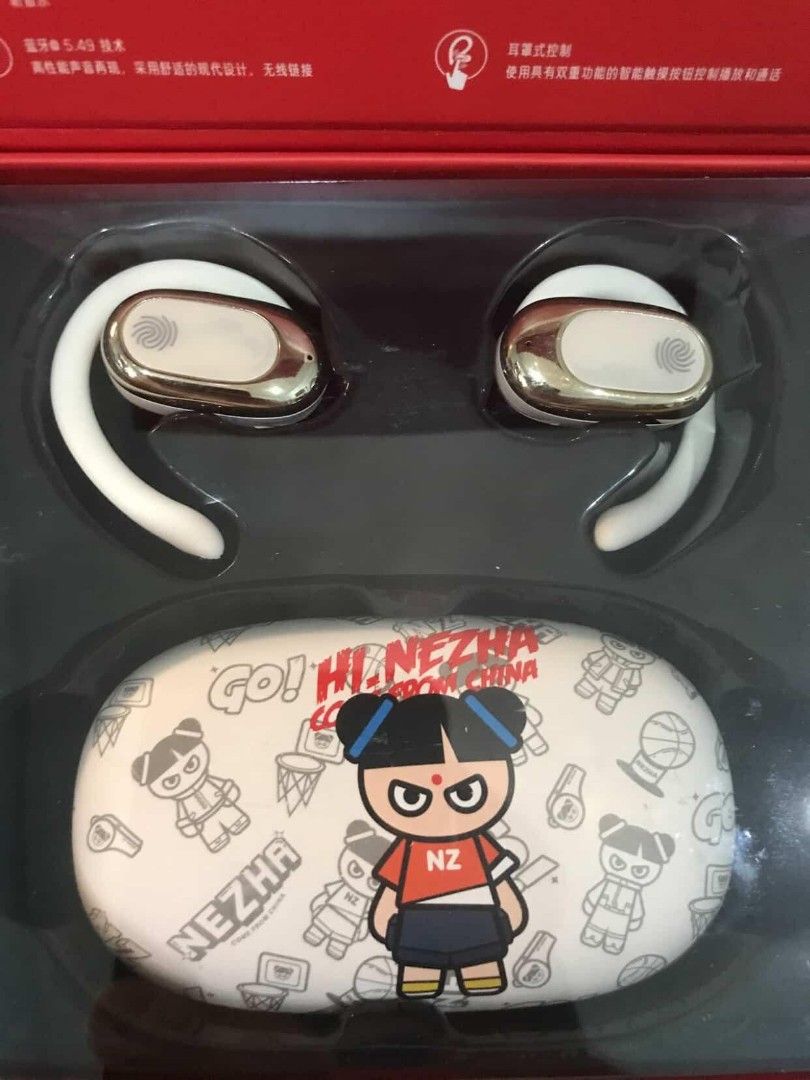 Fon Telinga Bluetooth Nezha Earphones NEW ITEM IN BOX 🎁, Audio ...