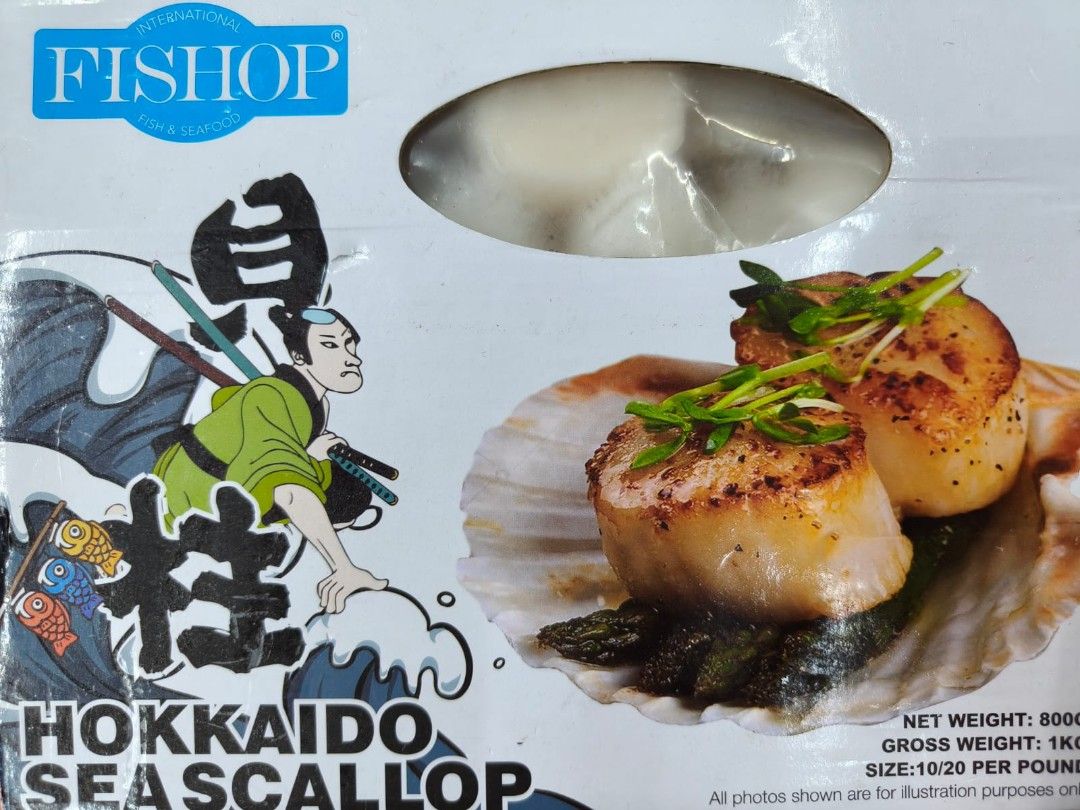 Frozen Hokkaido Sea Scallop, Food & Drinks, Chilled & Frozen Food on ...