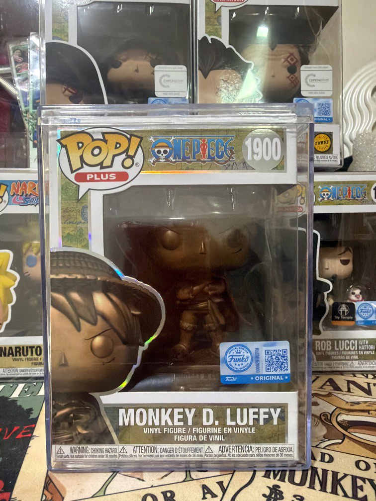 Funko Pop! Animation One Piece Monkey D Luffy Bronze Statue 25th ...