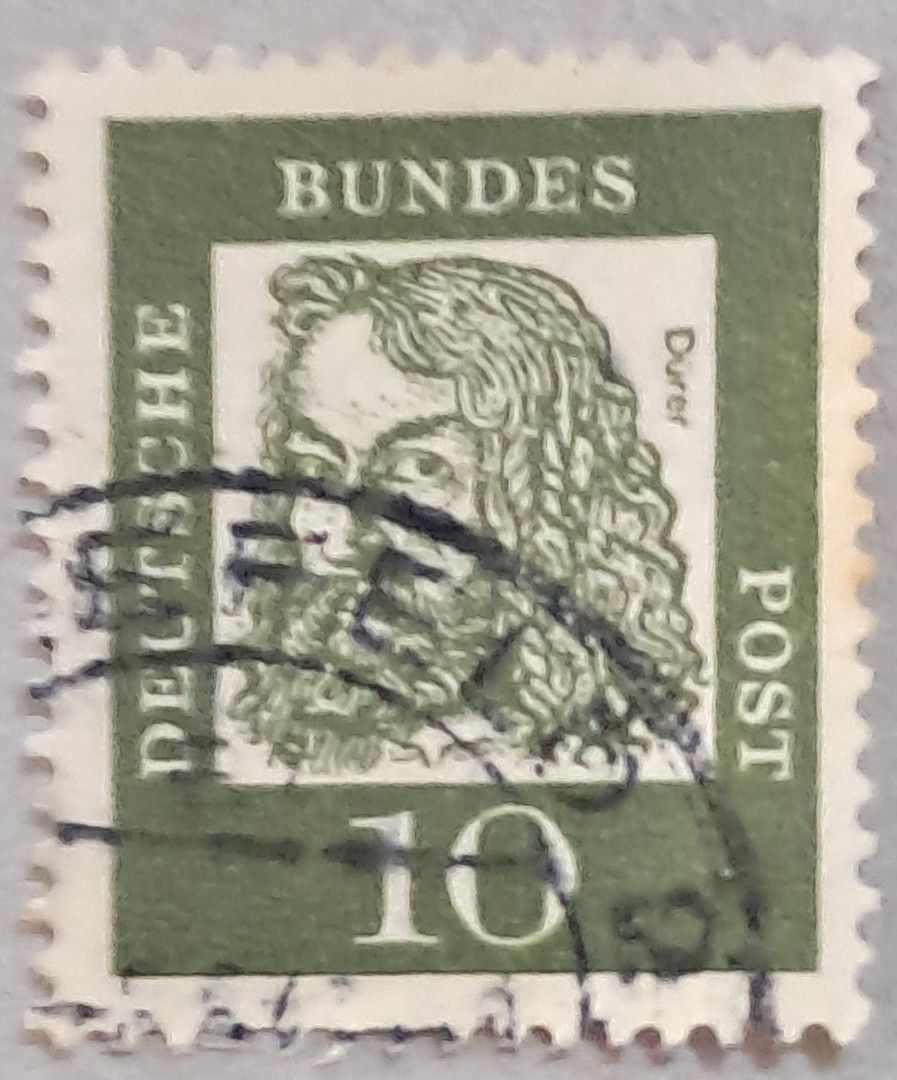German Stamp - Durer 10 Pfennig, Hobbies & Toys, Memorabilia ...