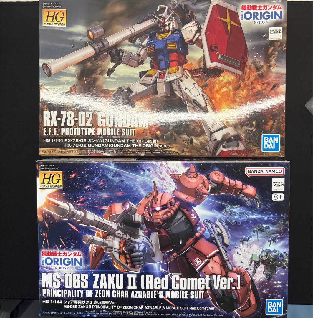 Gundam The Origin Rx78-2/Zaku II Red Comet Ver, Hobbies & Toys, Toys ...