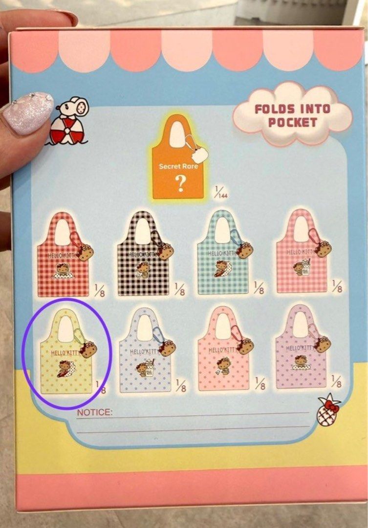 Hello Kitty Foldable Bag Blind Box, Hobbies & Toys, Toys & Games on ...