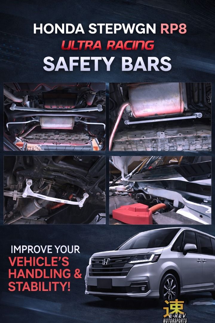Honda Stepwgn Spada RP8 (2022- 2026) Ultra Racing Safety Strut Bars ...