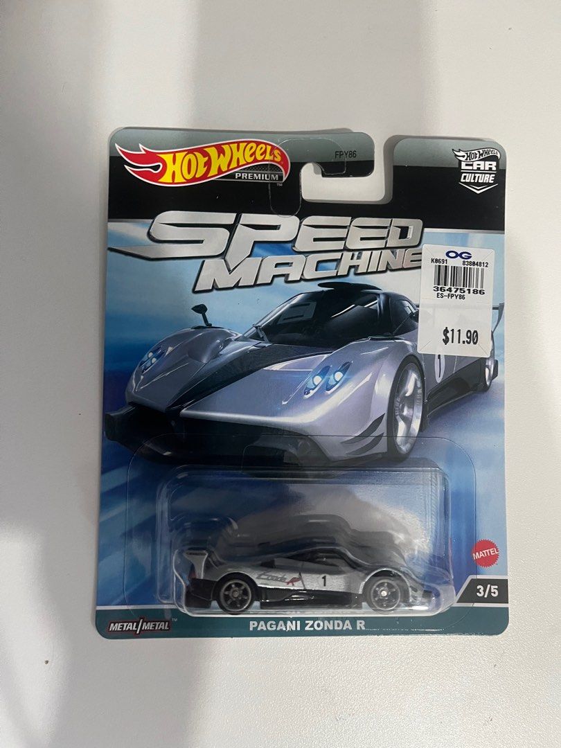 Hot Wheels Speed Machines Pagani Zonda R, Hobbies & Toys, Toys & Games ...