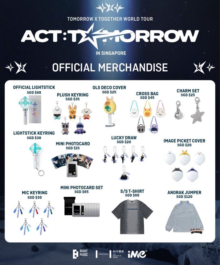 HTB MERCH TXT CONCERT Tomorrow X Together World Tour ACT:TOMORROW ...