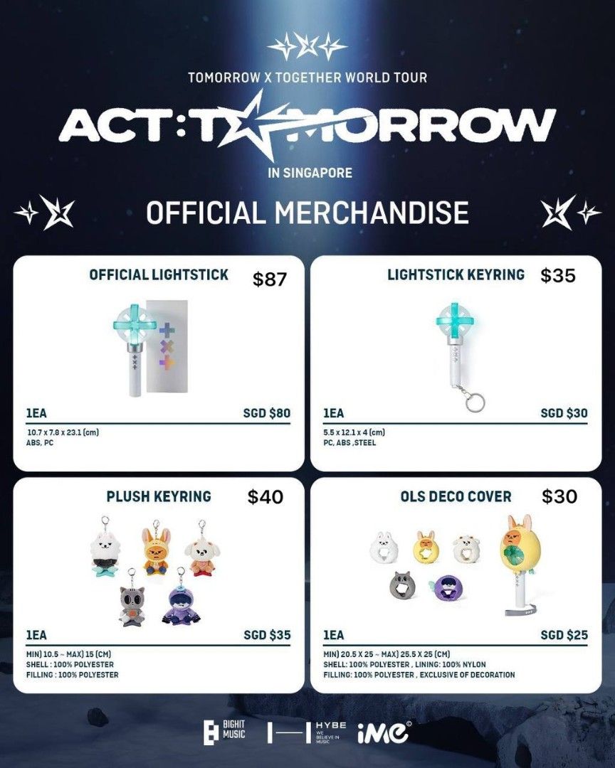 [HTB] TXT ACT: TOMORROW TOUR IN SG MERCH, Hobbies & Toys, Memorabilia ...