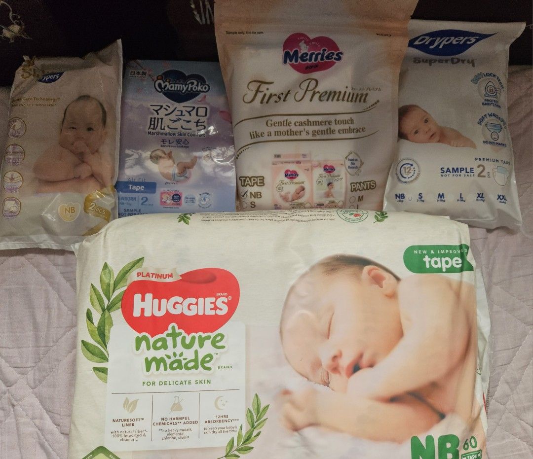 Huggies naturemade NB diapers, Babies & Kids, Bathing & Changing ...
