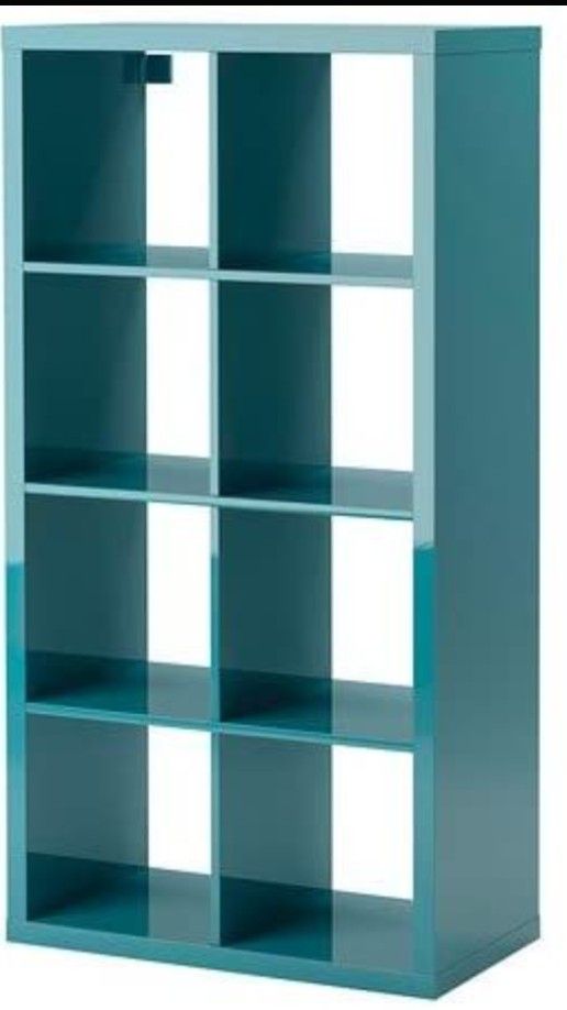 IKEA Kallax Shelving Unit - Teal, Furniture & Home Living, Furniture ...