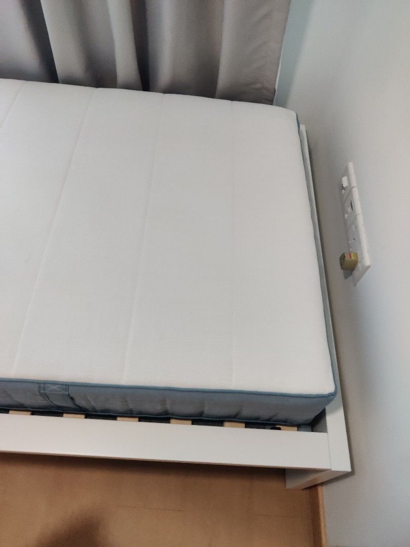IKEA Malm single Bed and Mattress, Furniture & Home Living, Furniture ...