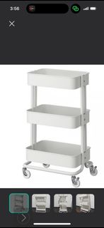 IKEA RÅSKOG 3-Tier Storage Cart - White, Furniture & Home Living, Home ...
