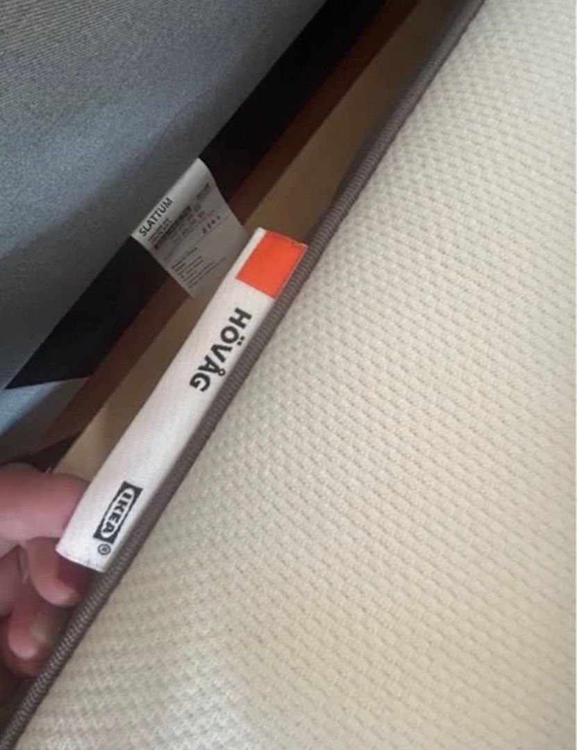 IKEA Slatum Bed Frame with HÖVAG Mattress, Furniture & Home Living ...