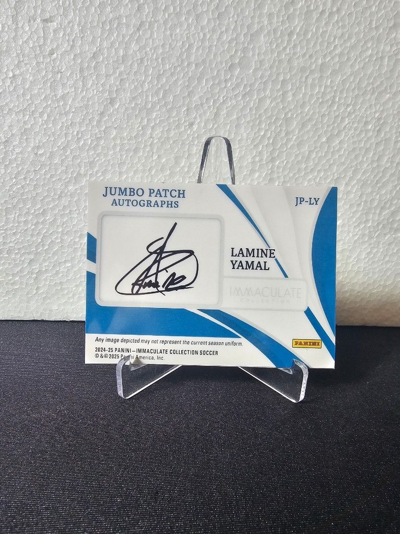 Immaculate Lamine Yamal Jumbo Patch Autograph Card (CUSTOM CARD ...