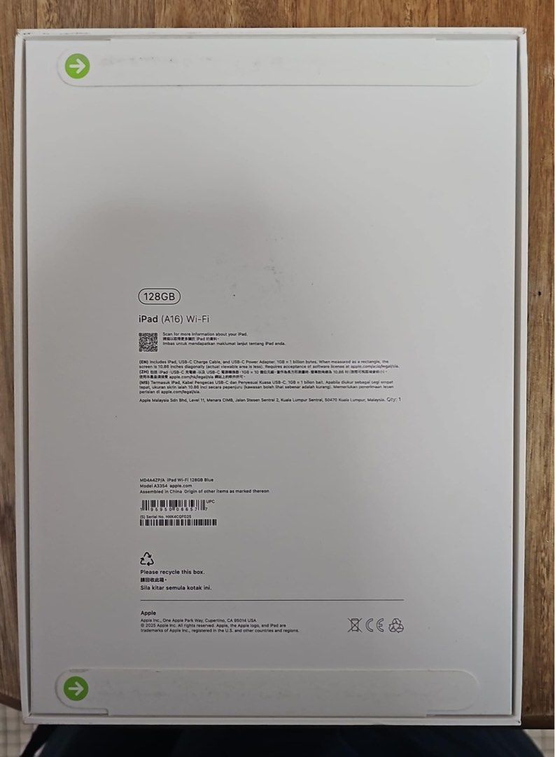 iPad 11" (A16) WiFi (2025) Blue 128GB, Mobile Phones & Gadgets, Tablets ...