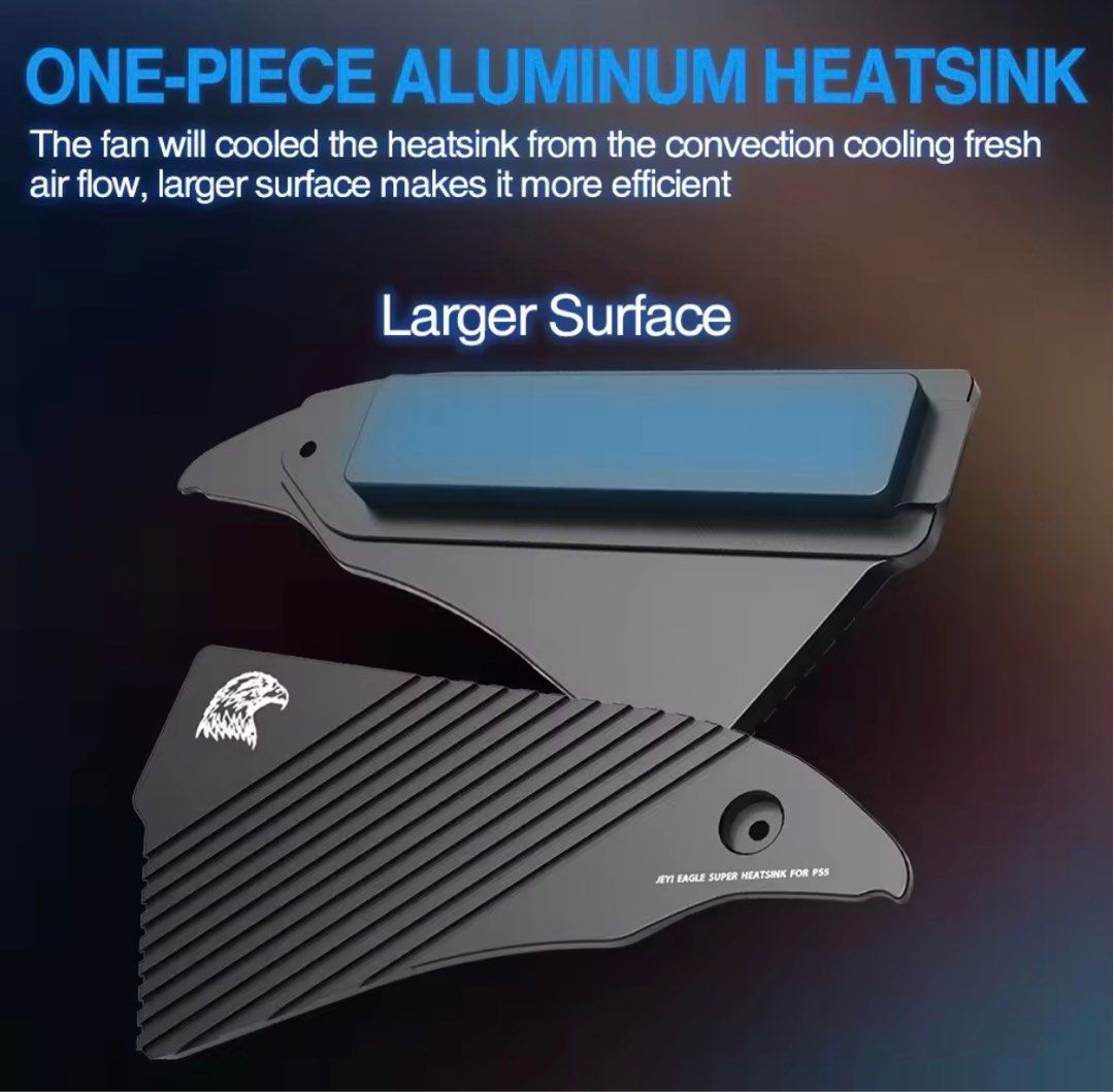 JEYI PS5 SSD Heatsink, Solid Drive M.2 NVMe Heat Sink for Playstation 5 ...