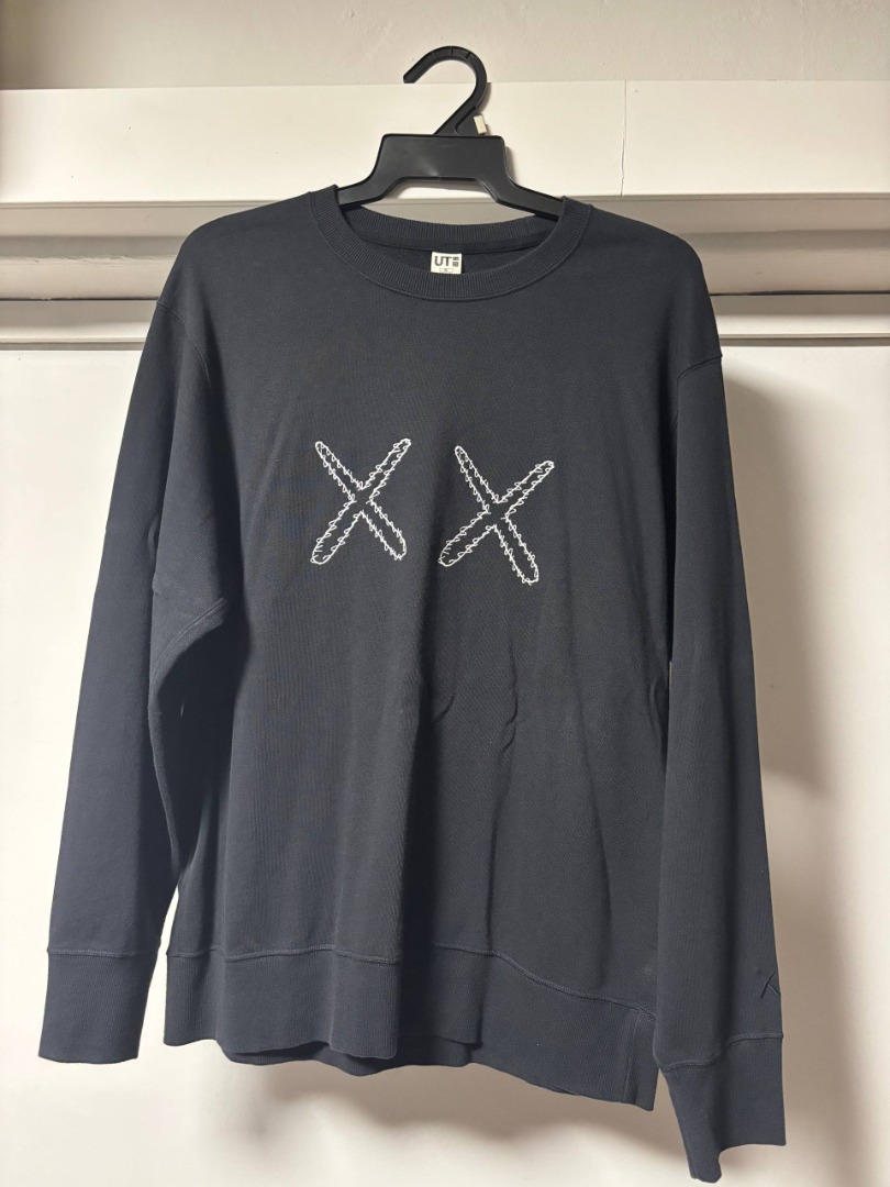 KAWS x Uniqlo x Sesame Street XX Sweatshirt (Asia Sizing) AUTHENTIC, Men's Fashion, Tops & Sets ...
