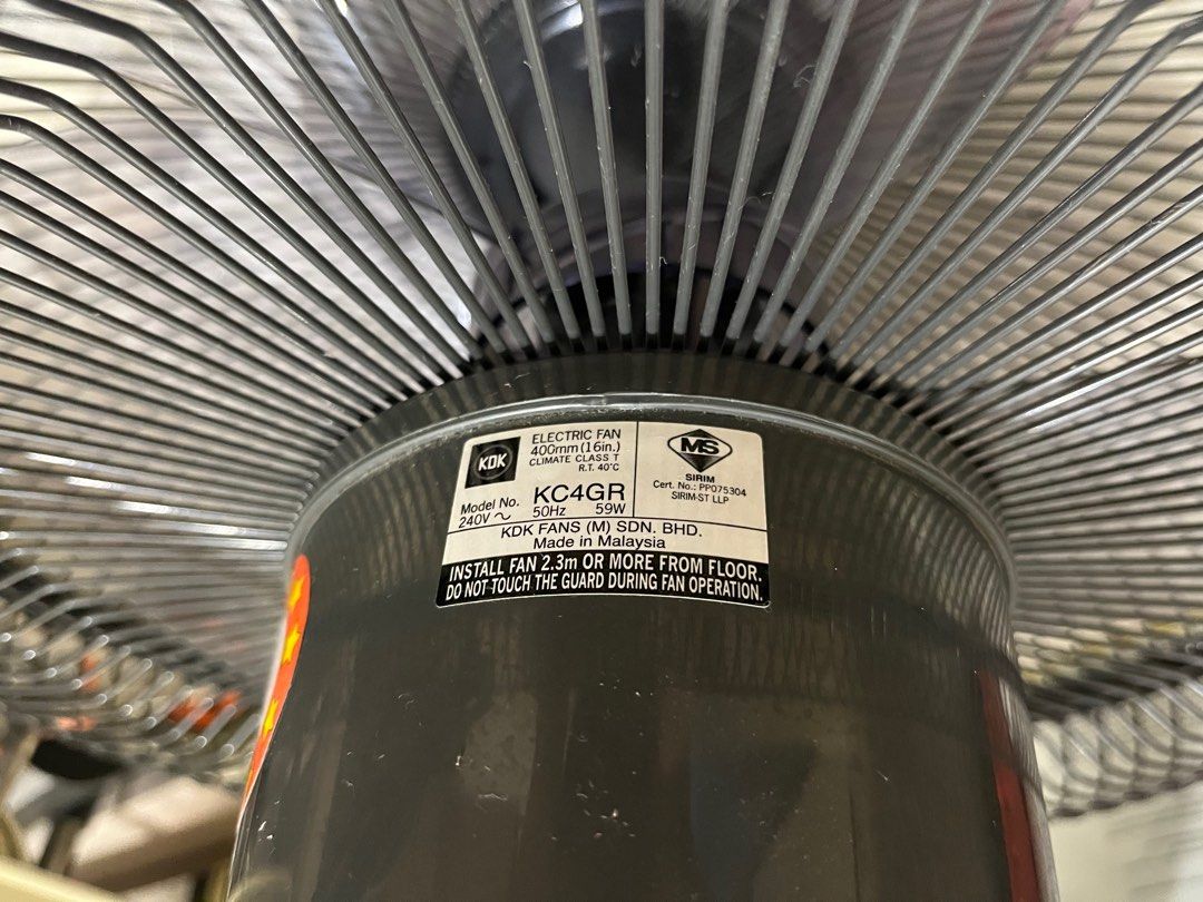 KDK Wall Fan with Remote Control, Furniture & Home Living, Lighting ...