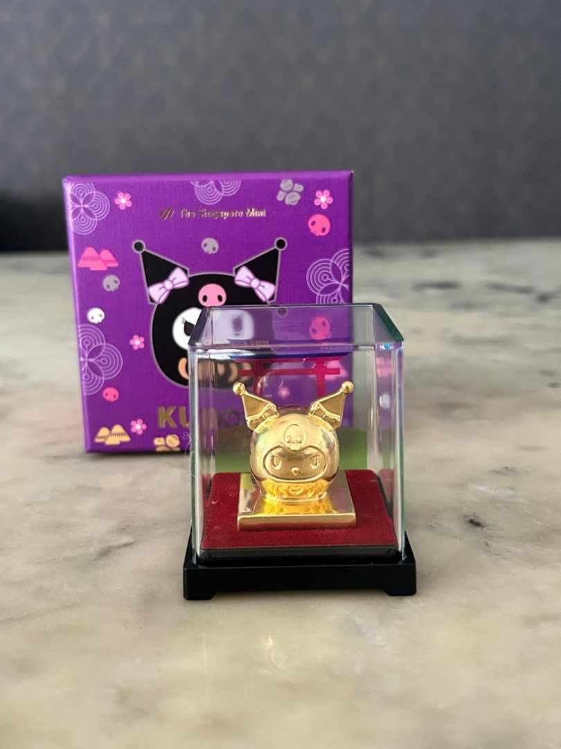 Sanrio Kuromi Daruma 24K Gold Foil Mini Figure Display The Singapore ...