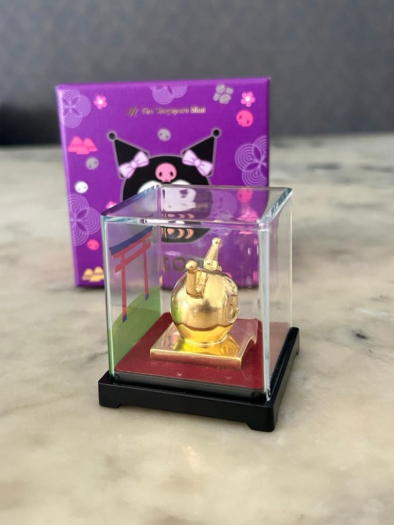 Sanrio Kuromi Daruma 24K Gold Foil Mini Figure Display The Singapore ...