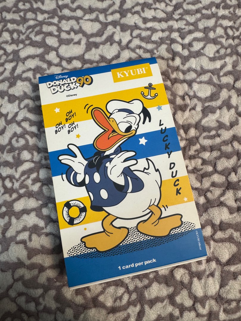Kyubi Disney Donald Duck 90週年紀念卡, 興趣及遊戲, 玩具 & 遊戲類 - Carousell
