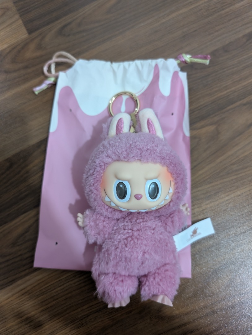 Labubu Monster Plush Keychain, Hobbies & Toys, Toys & Games on Carousell
