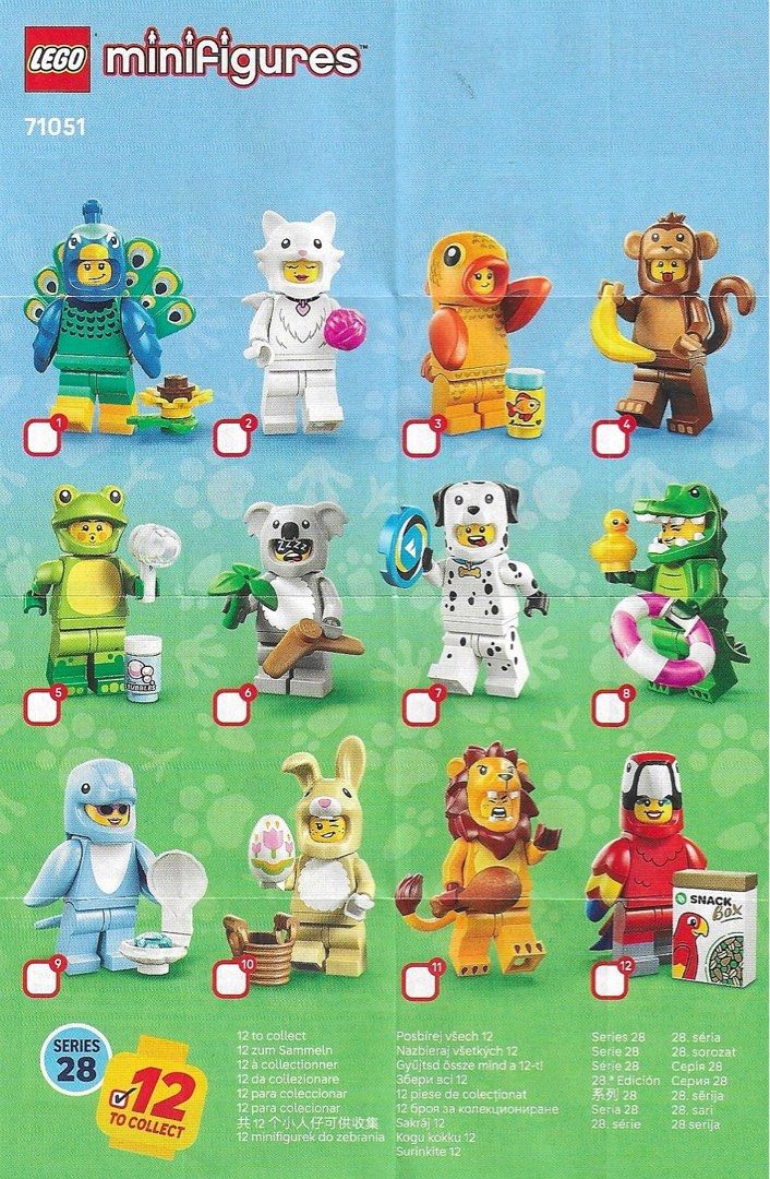 LEGO CMF SERIES 28 COMPLETE SET 71051 (12 SEALED BOX), Hobbies & Toys ...