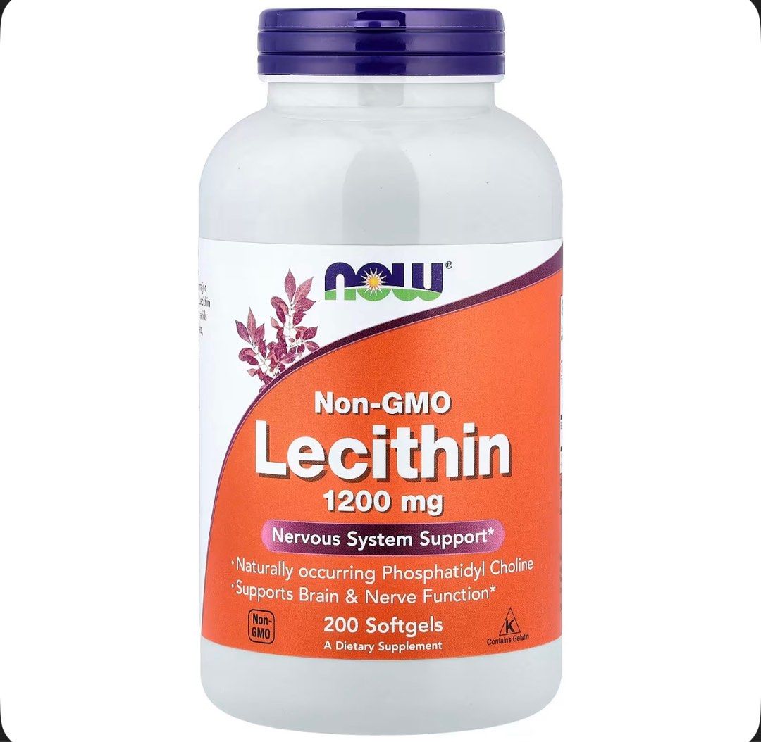 Lecithin 1200 mg | Nervous System Support | Brain & Nerve Function ...
