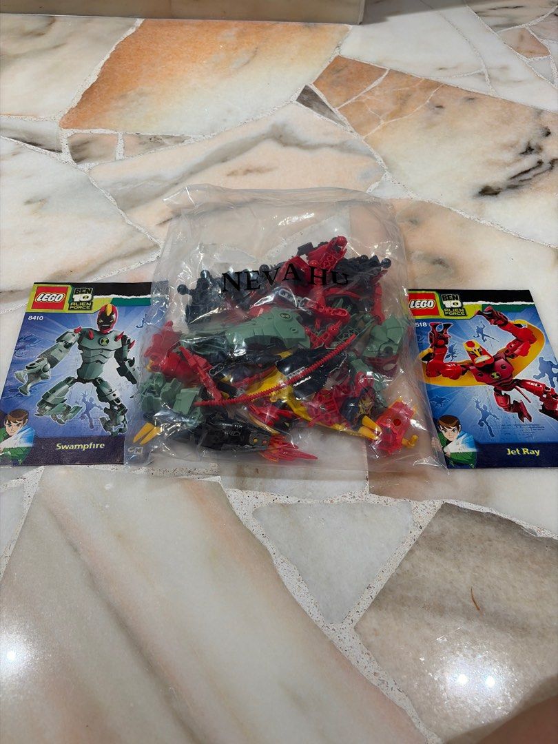 LEGO Ben 10 Alien Force Sets - Swampfire & Jet Ray, Hobbies & Toys ...