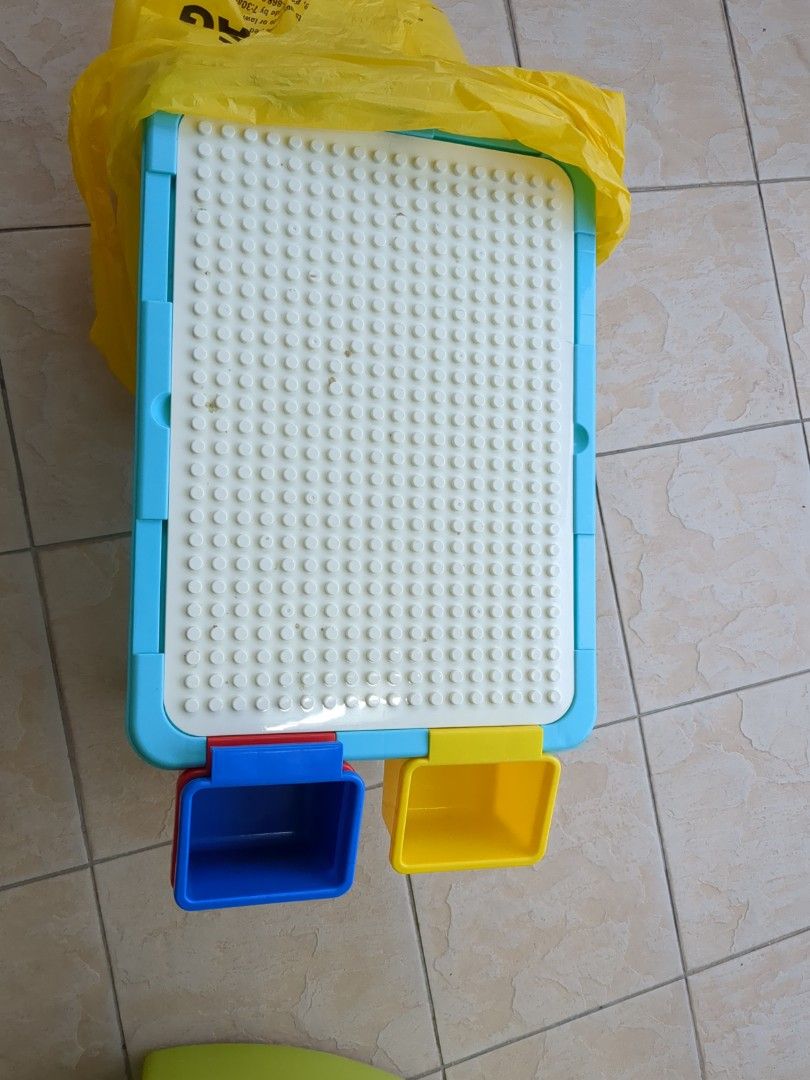 Lego Block Table with Storage, Furniture & Home Living, Furniture ...