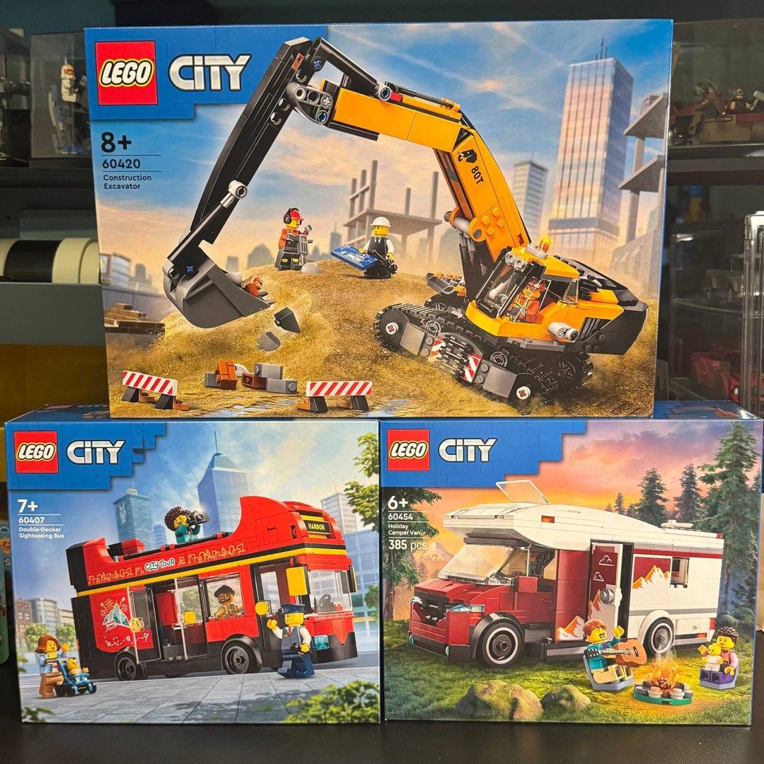 LEGO City Collection: 60420 Yellow Construction Excavator | 60407 ...