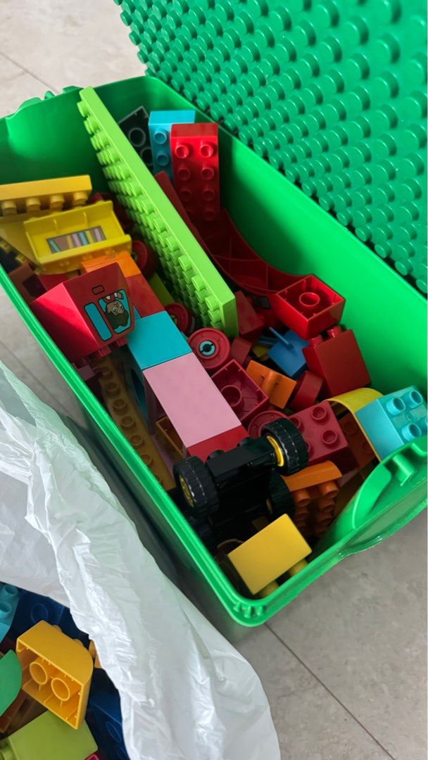 LEGO Duplo Blocks Set with Storage Box, Hobbies & Toys, Toys & Games on ...