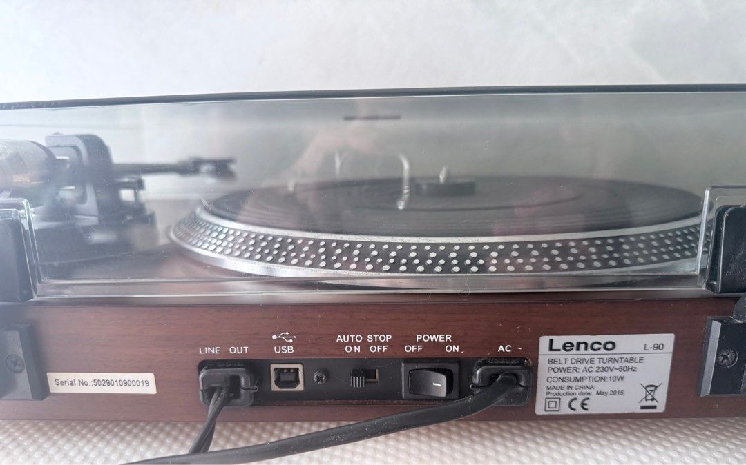 Lenco L-90 Belt Drive Turntable LP record player, Audio, Other Audio ...