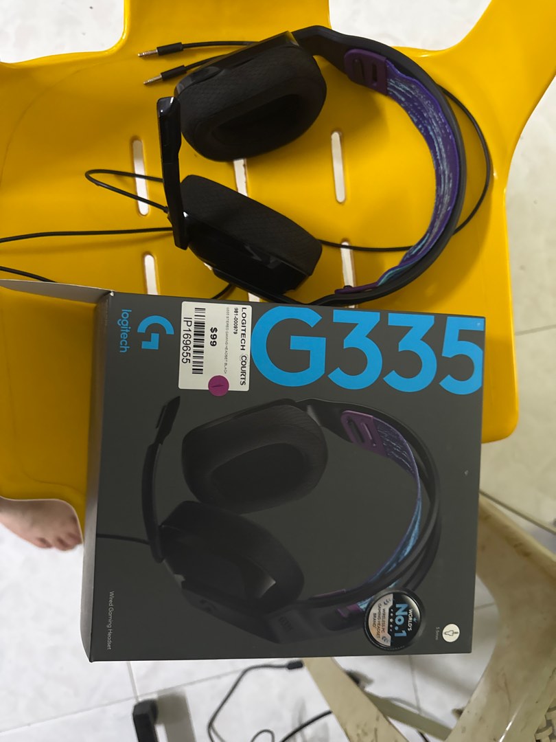 Logitech G335 Wired Gaming Headset - Black, Audio, Headphones ...