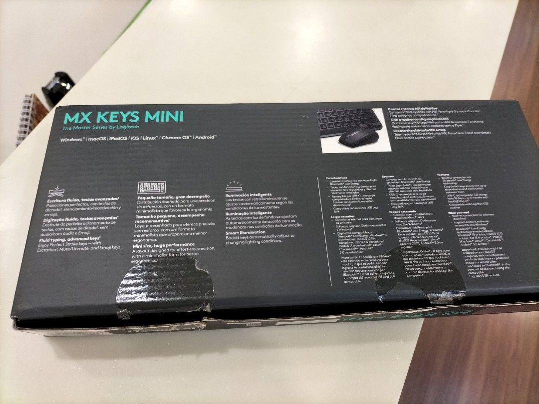 Logitech MX Keys Mini Graphite Wireless Keyboard, Computers & Tech ...