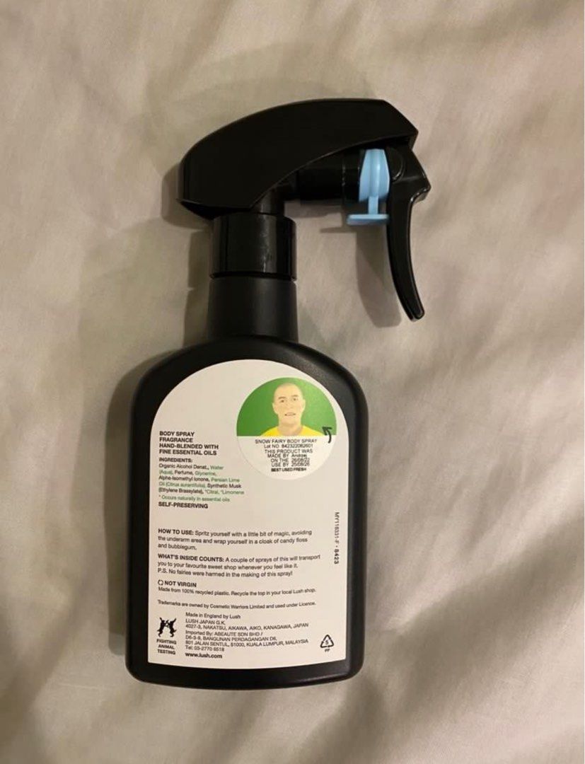 Lush Snow Fairy Body Spray, Beauty & Personal Care, Fragrance ...