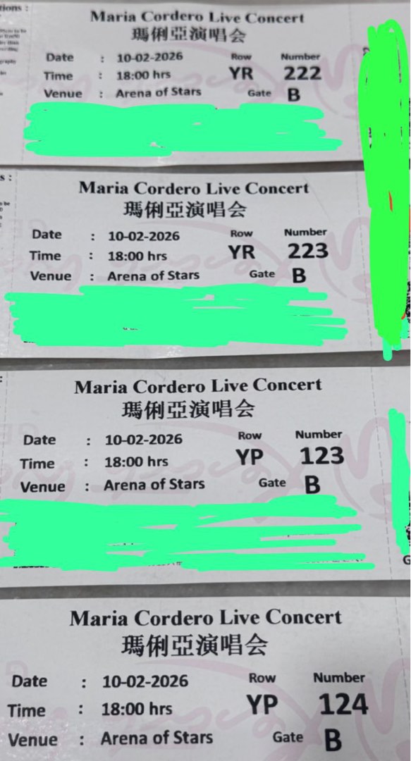 Maria Cordero genting 2026, Tickets & Vouchers, Event Tickets on Carousell