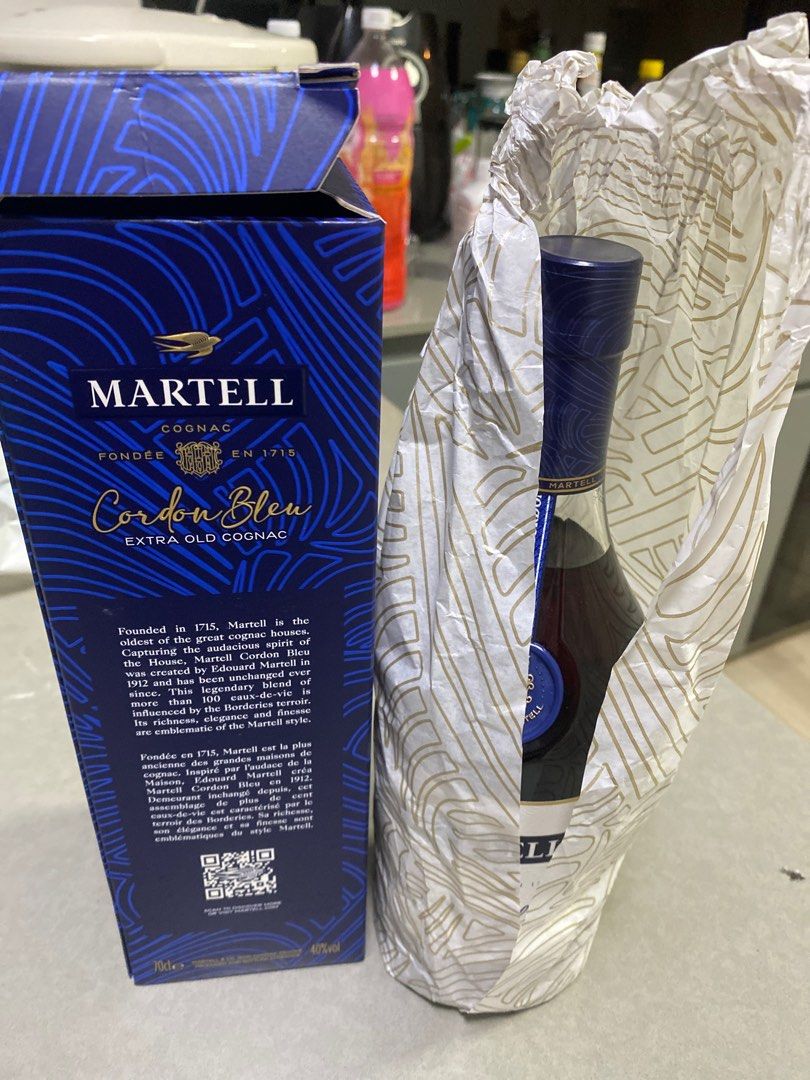 Martell Cordon Bleu Extra Old Cognac 700ml, Food & Drinks, Alcoholic ...
